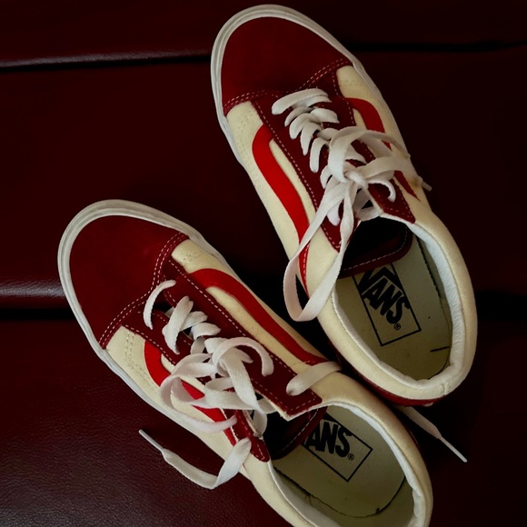 Vans | Shoes | Vans Style36 Retro Red White | Poshmark
